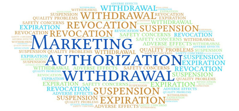 Marketing authorization withdrawal, revocation, suspension or ...